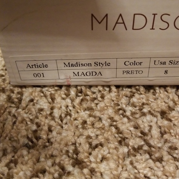 Madison Harding | Shoes | Madison Harding Black Wedge Heel | Poshmark